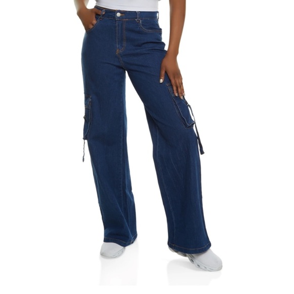 refuge | Jeans | Refuge Denim On Denim Wide Cargo | Poshmark